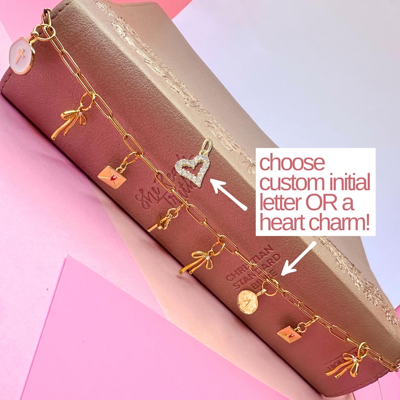 Bible Charm Chain Christian Bible Accessory Faith Gift for Mother’s Day ...