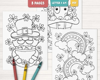St. Patrick's Day Writing & Coloring Pages, Printable Coloring Pages ...