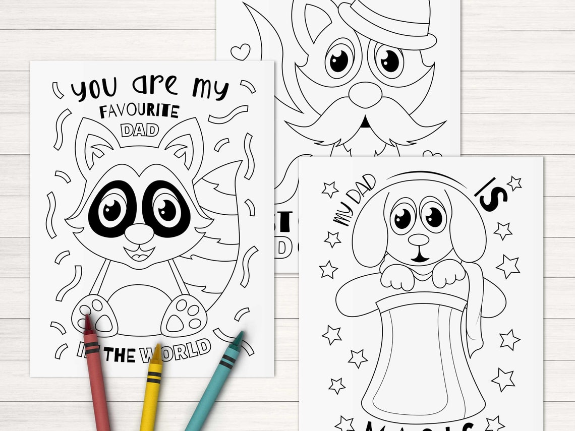 Happy Fathers Day Coloring Pages for Kids Printable, Fathers Day ...