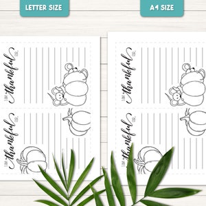 Thanksgiving Gratitude Cards Printable, I Am Thankful for Cards ...