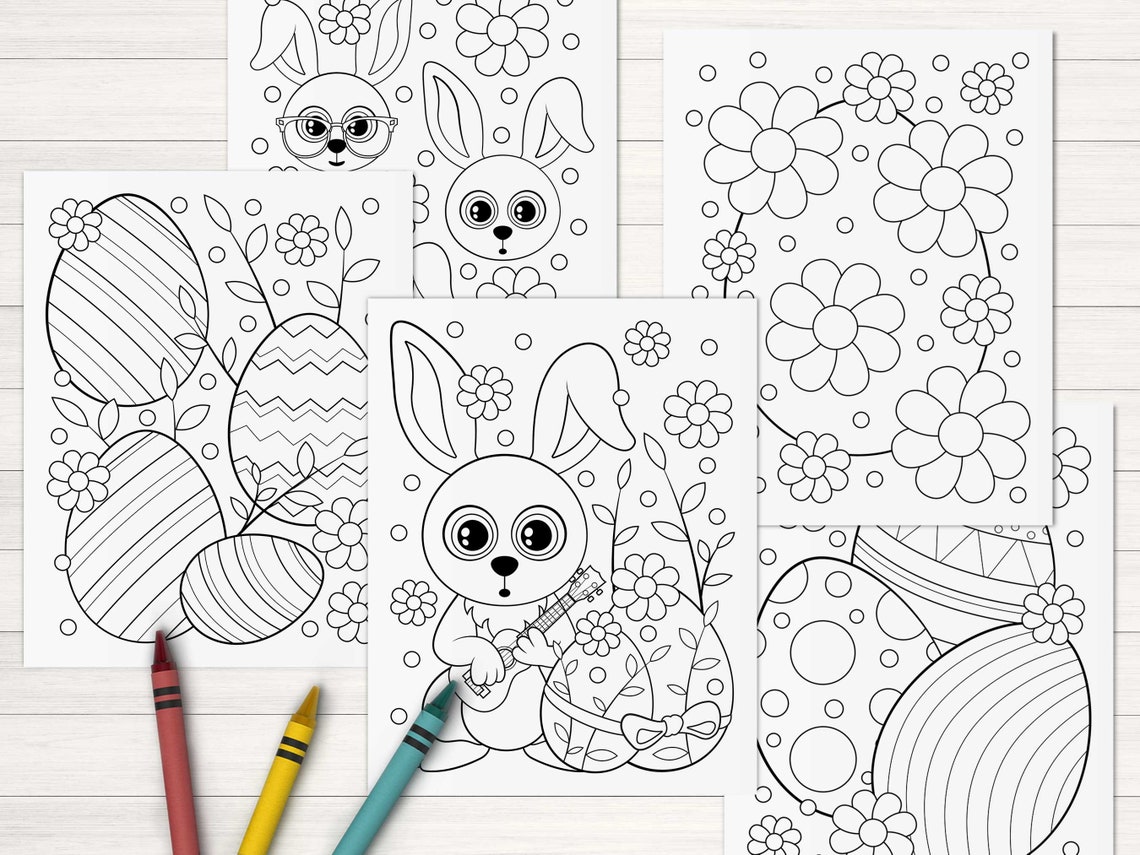 Easter Coloring Pages for Kids, Printable Coloring Book for Kids ...