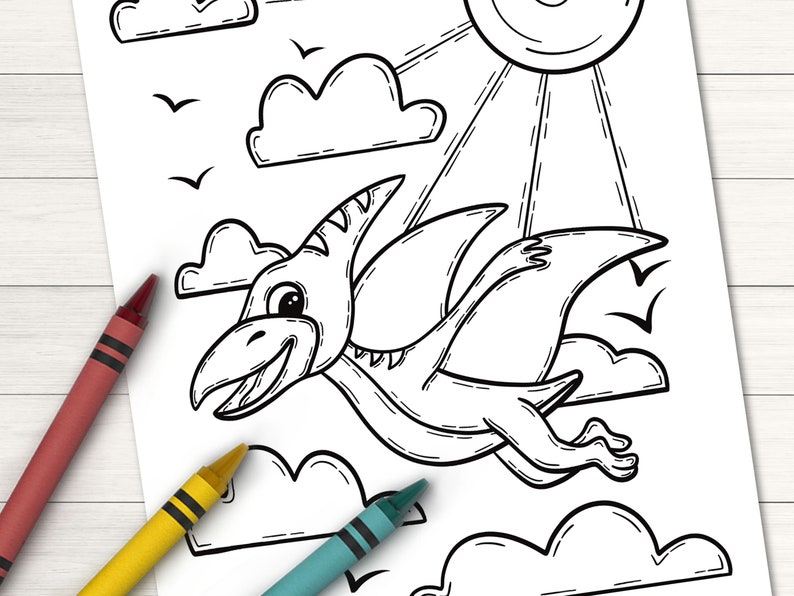 Dinosaur Coloring Pages for Kids, Dinosaur Activity for Kids, Dino ...