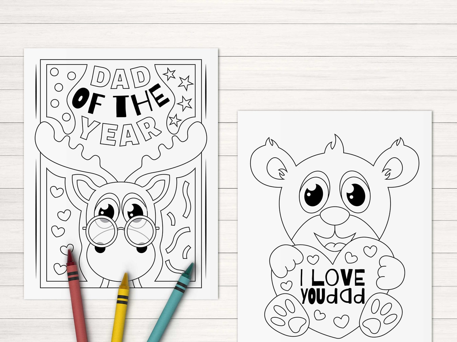 Happy Fathers Day Coloring Pages for Kids Printable, Fathers Day ...