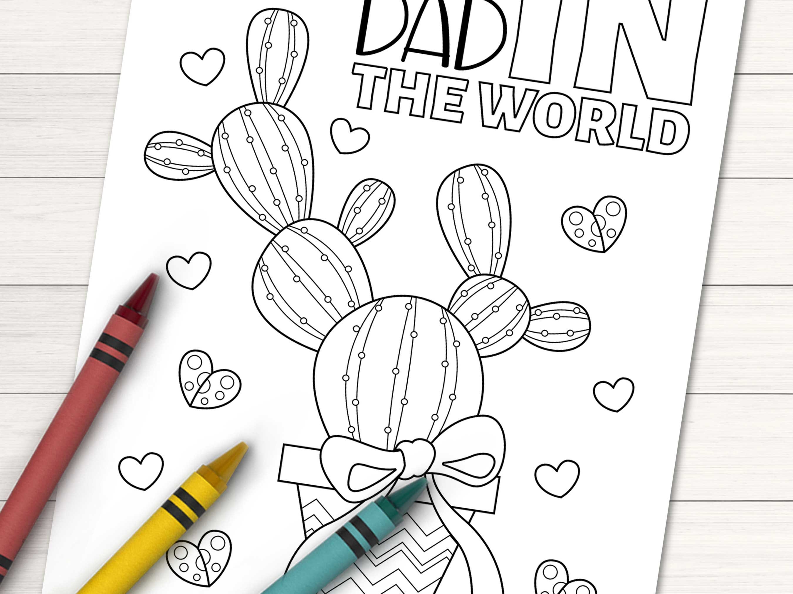 Fathers Day Coloring Pages for Kids, Dad Coloring Page, Fathers Day ...