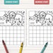 Coloring Calendar for Kids, Undated Calendar Printable, Animal Coloring ...