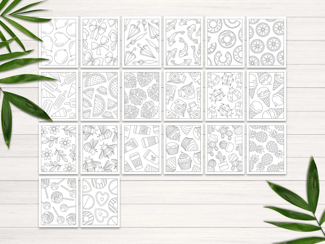 Pattern Coloring Pages, Printable Coloring Pages for Adults, Simple ...