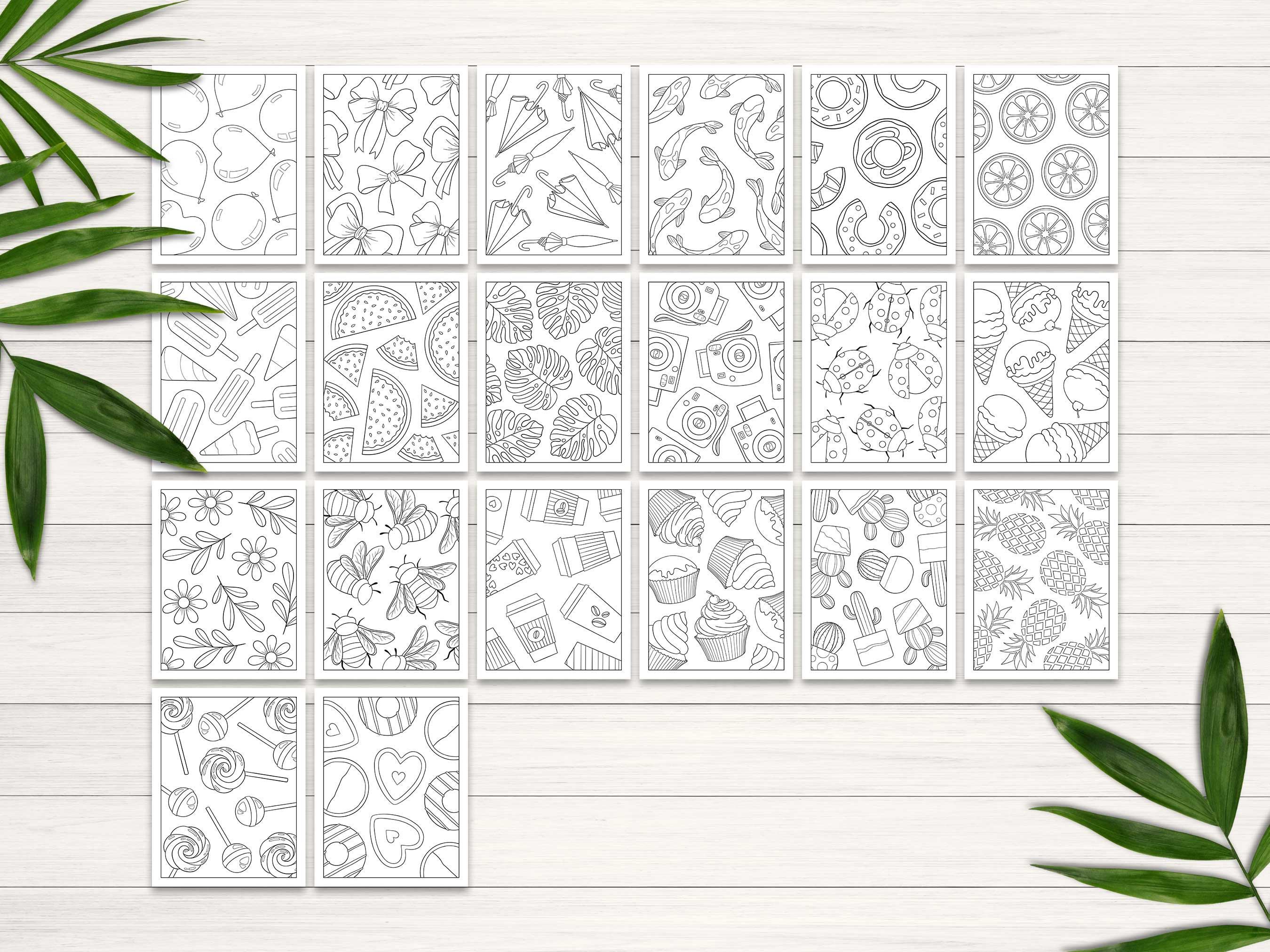 Pattern Coloring Pages, Printable Coloring Pages for Adults, Simple ...