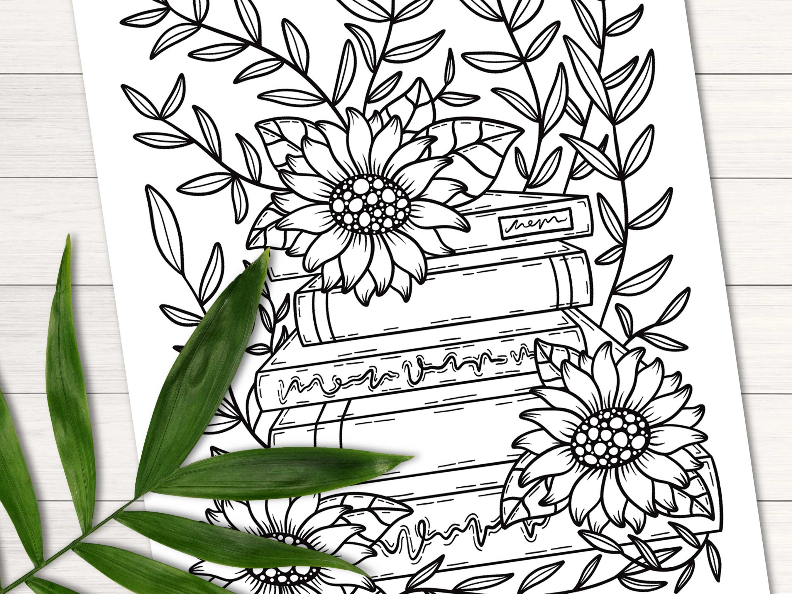 Fall Coloring Pages for Adults, Autumn Coloring Book, Pumpkin Coloring ...
