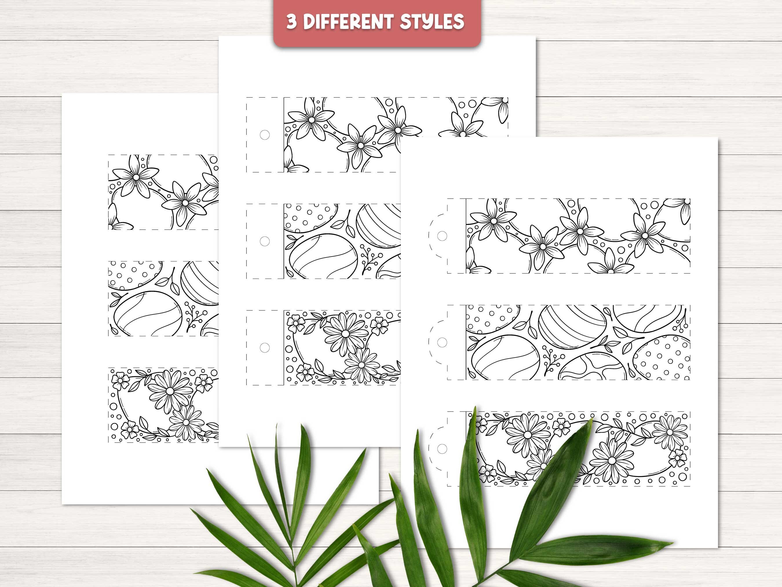 Easter Coloring Bookmarks, Printable Bookmarks to Color, Easter ...