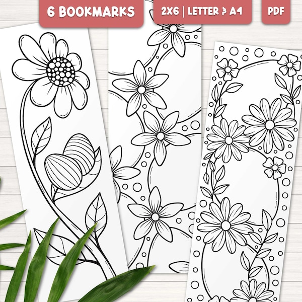 Easter Coloring Bookmark Printable - Etsy