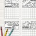 Coloring Calendar for Kids, Undated Monthly Planner Printable, Holiday ...