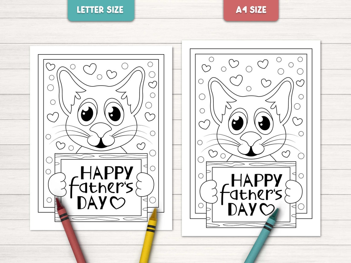Happy Fathers Day Coloring Pages for Kids Printable, Fathers Day ...