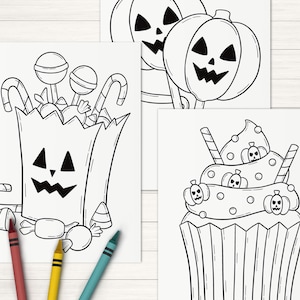 Printable Halloween Coloring Pages for Kids, Halloween Coloring Book ...