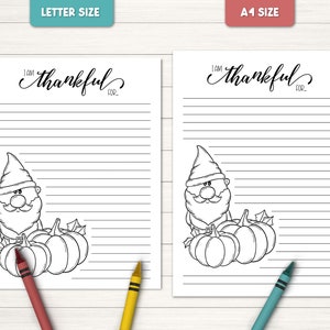 I Am Thankful for Cards, Thanksgiving Gratitude Printable, Thanksgiving ...