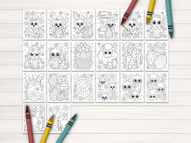 Easter Coloring Pages for Kids, Printable Coloring Book for Kids ...