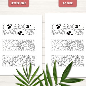 Printable Halloween Coloring Bookmarks: Kids' Activity (digital ...