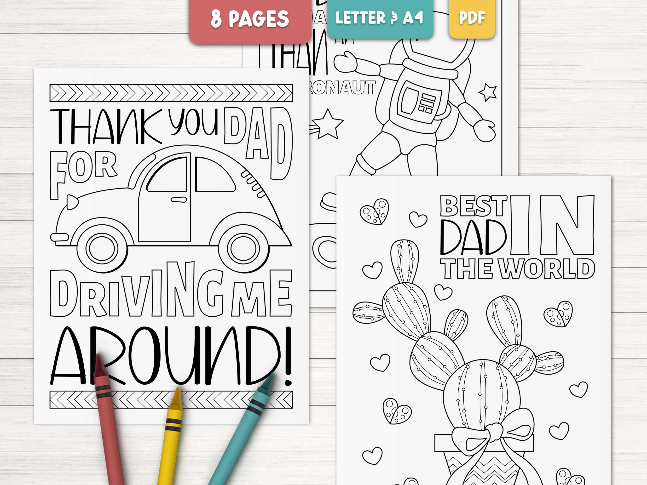 Fathers Day Coloring Pages for Kids, Dad Coloring Page, Fathers Day ...