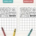 Coloring Calendar for Kids, Undated Monthly Planner Printable, Holiday ...