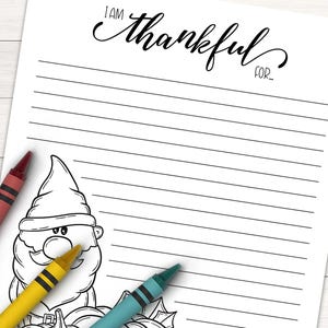 I Am Thankful for Cards, Thanksgiving Gratitude Printable, Thanksgiving ...