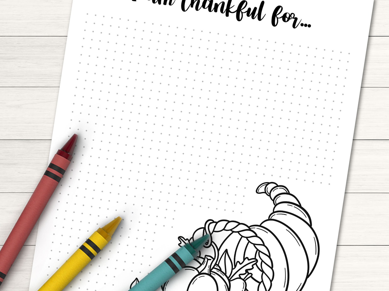 Thanksgiving Gratitude Sheets, I Am Thankful for Printable, Gratitude ...
