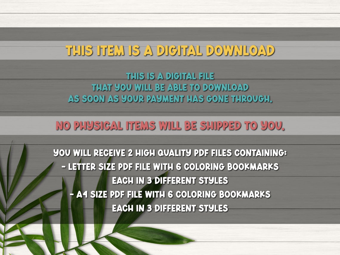 Jungle Animal Coloring Bookmarks for Kids, Printable Bookmarks to Color ...