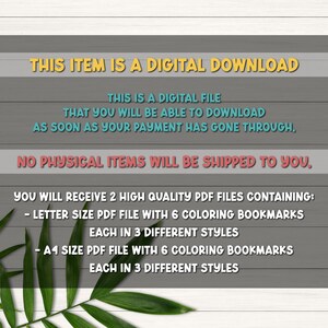 Jungle Animal Coloring Bookmarks for Kids, Printable Bookmarks to Color ...