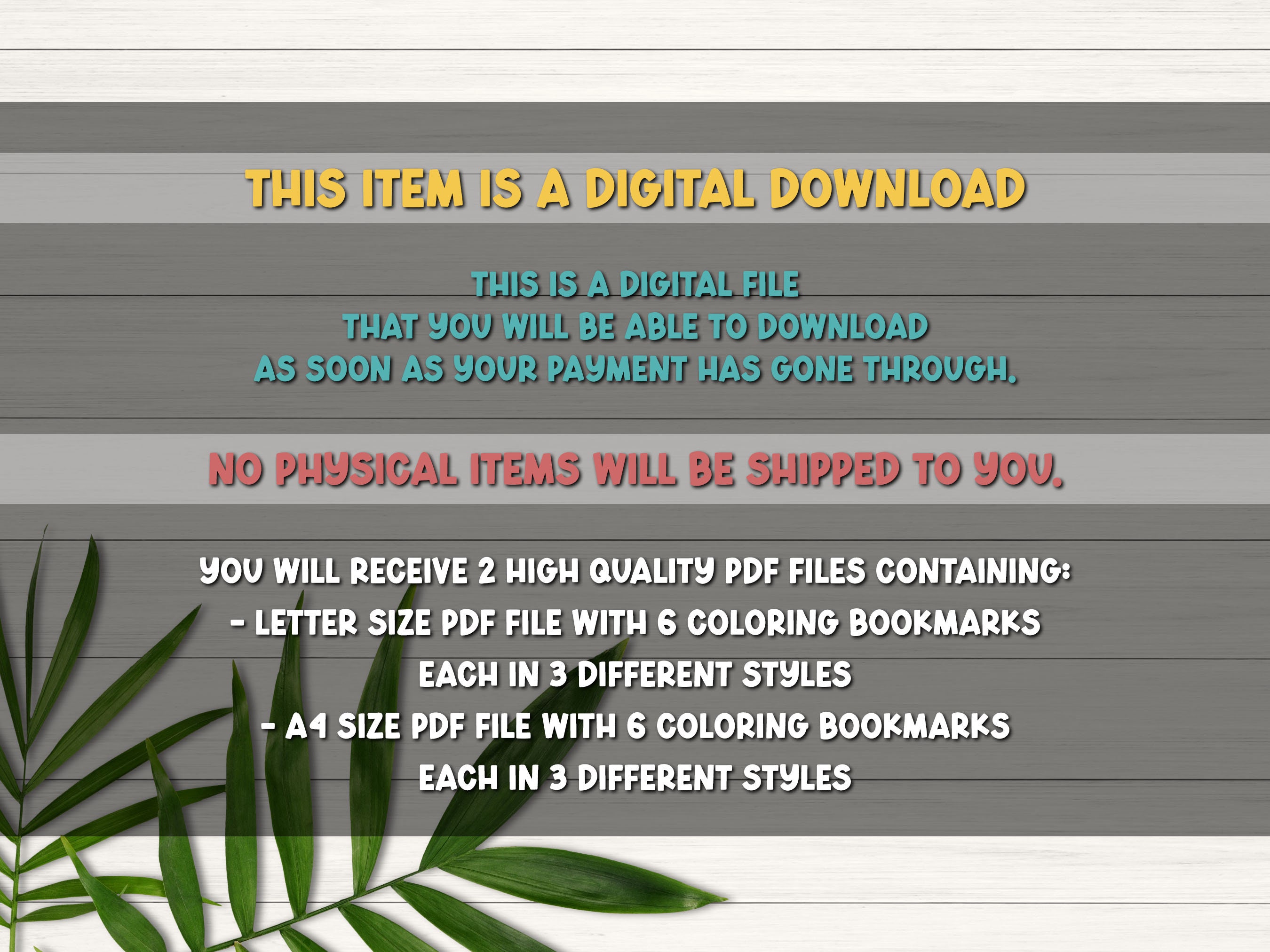 Jungle Animal Coloring Bookmarks for Kids, Printable Bookmarks to Color ...