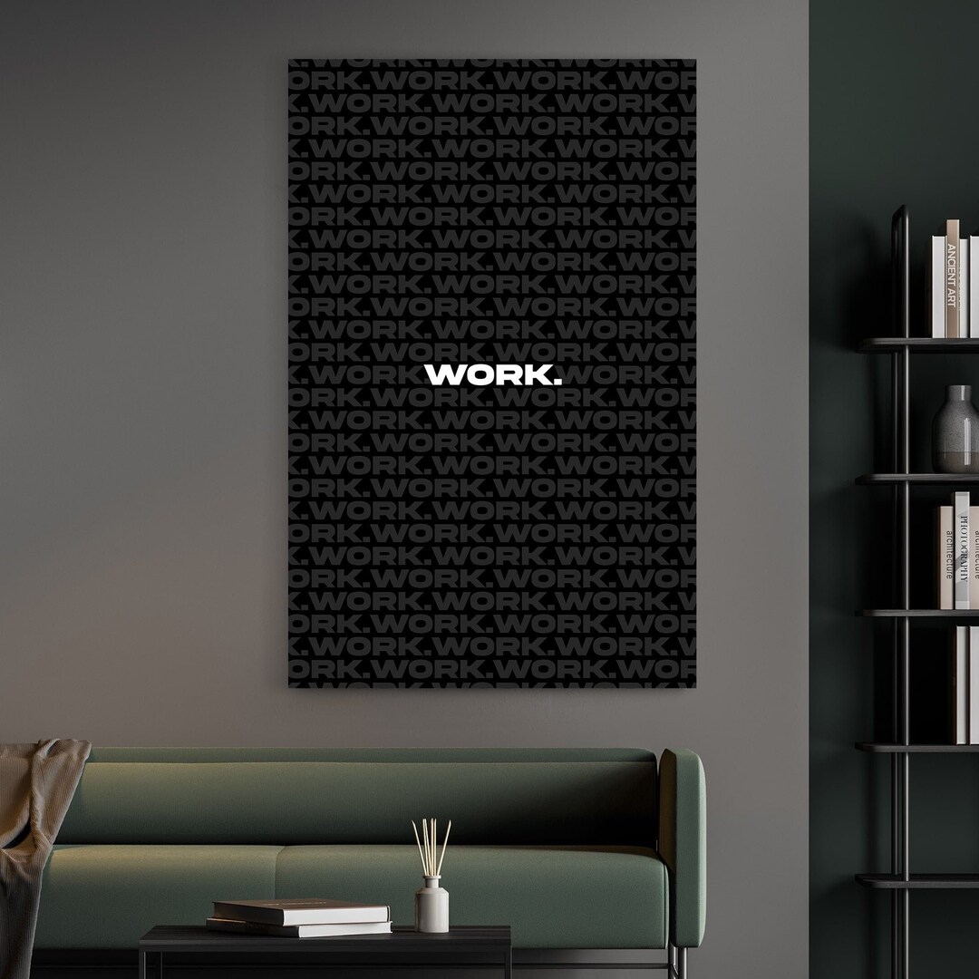 Work Motivational & Inspirational Canvas Wall Art for Entrepreneurs ...