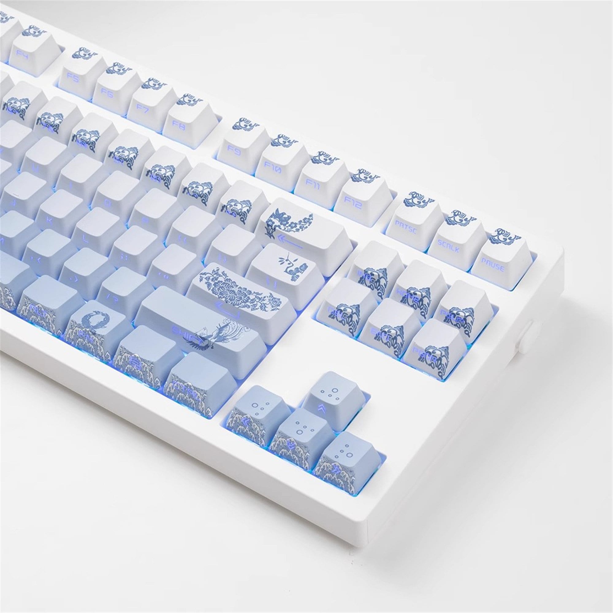 Blue and White Porcelain Keycaps Set Blue Keycaps Set OEM - Etsy