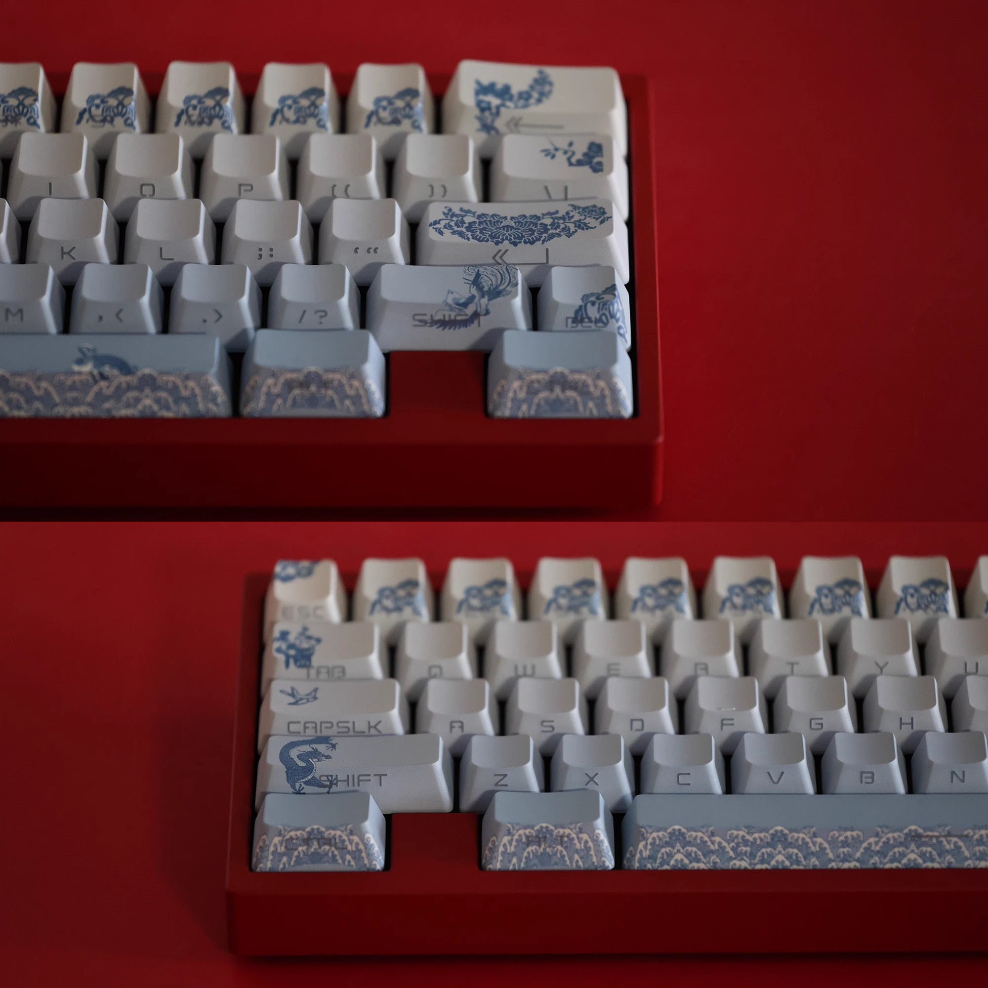 Blue and White Porcelain Keycaps Set Blue Keycaps Set OEM - Etsy