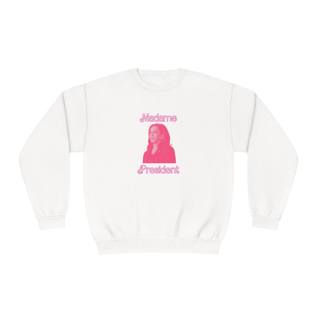 Kamala Harris Barbie Inspired Madame President Unisex Nublend® Crewneck ...