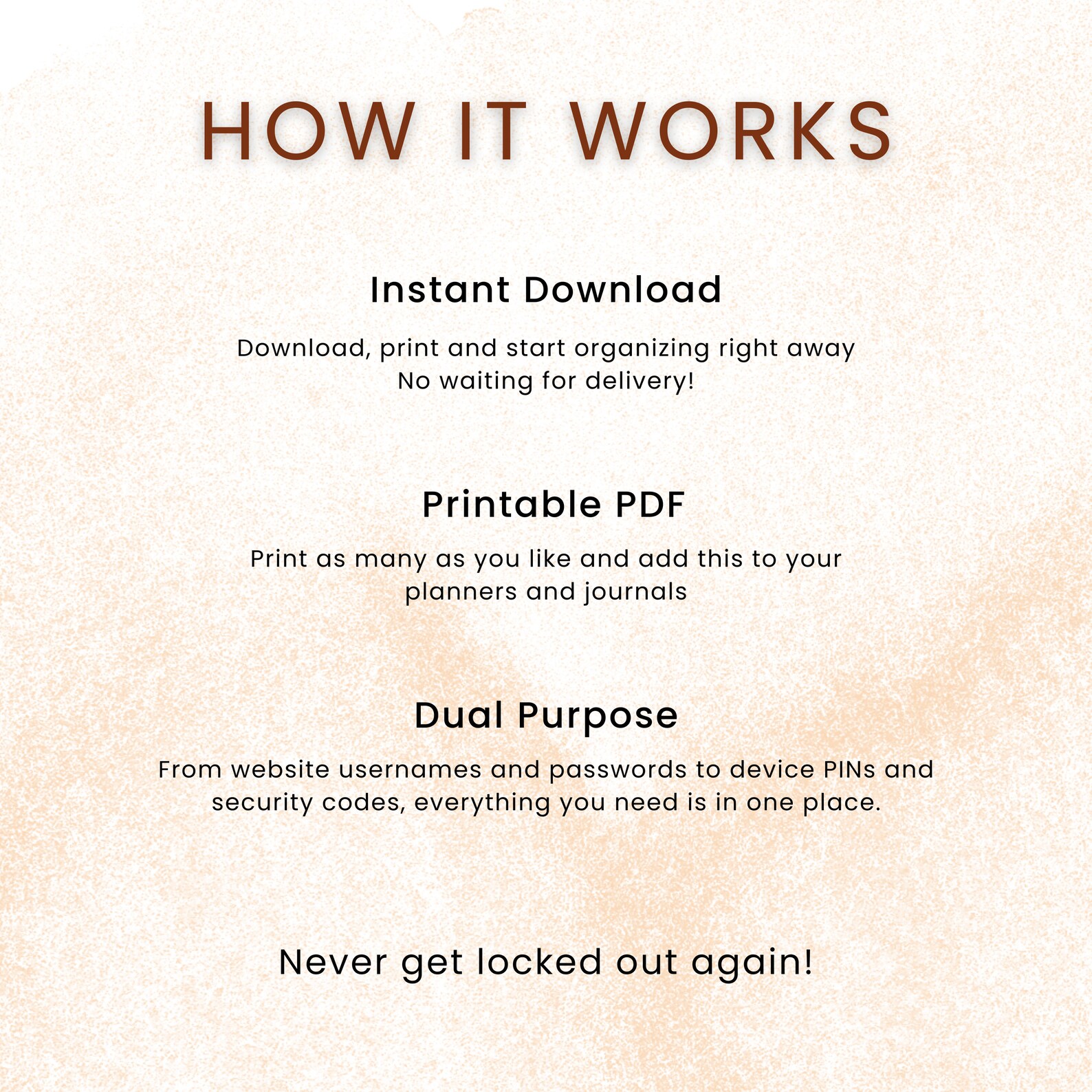 Password Tracker Printable, Password Keeper, Digital Password Organizer ...