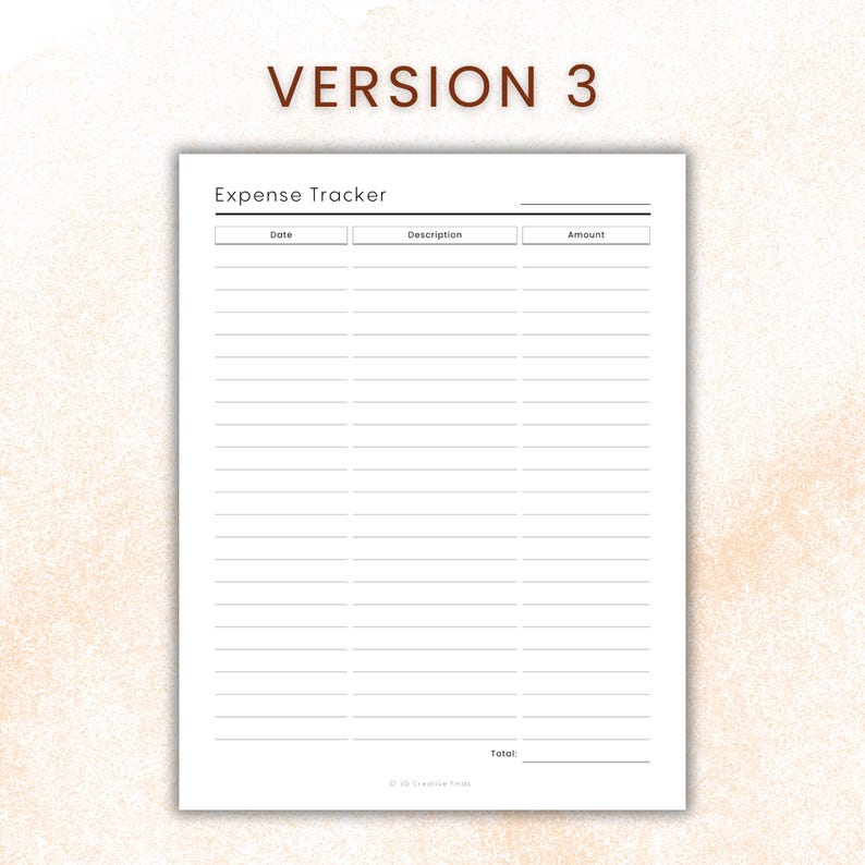 Expense Tracker Printable, Bill Tracker, Budget Tracker, Finance ...