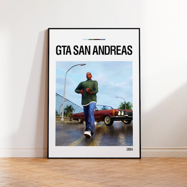 Grand Theft Auto San Andreas Poster - Etsy