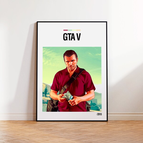 Grand Theft Auto Poster - Etsy