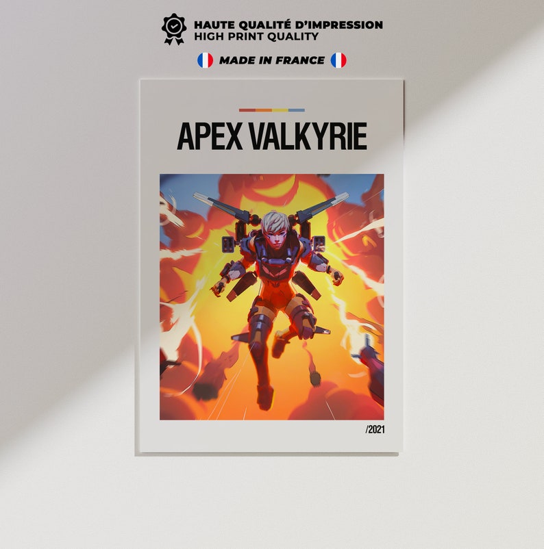 Gaming Poster Apex Legends Valkyrie, Video Games Gift, Video Games ...