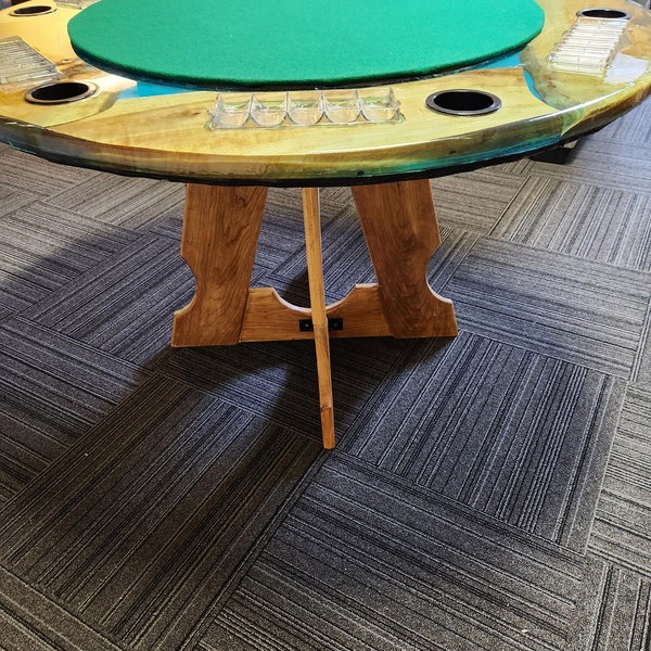 Antique Poker Table - Etsy