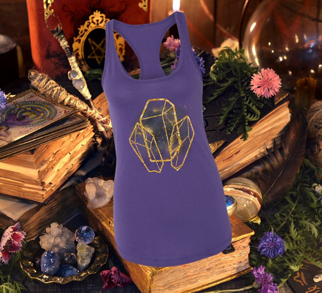 Black Crystal Metaphysical Tank Top for Her Purifying Gift High ...