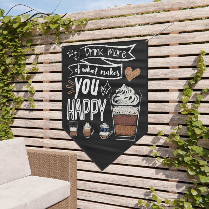 Coffee Chalkboard Style Pennant Banner, Kitchen Decor, Coffee Bar Decor ...