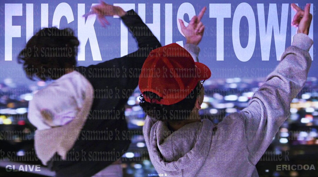 F This Town - Glaive & Ericdoa Poster - Etsy