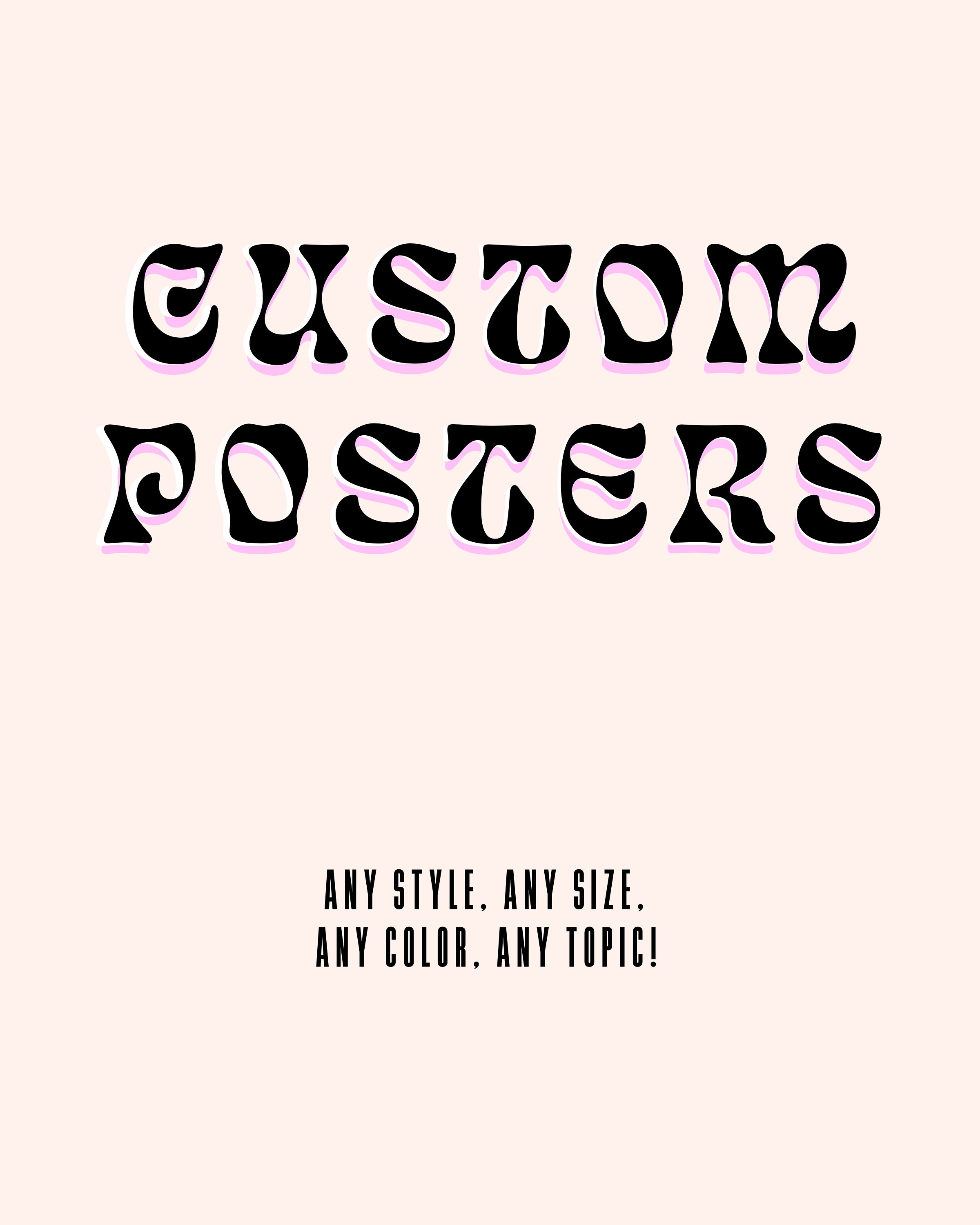CUSTOM MADE POSTERS celebrities Movies Quotes Etc. - Etsy