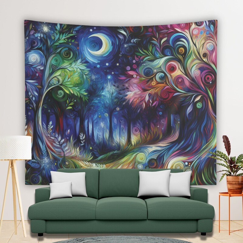 Forest Tapestry - Etsy