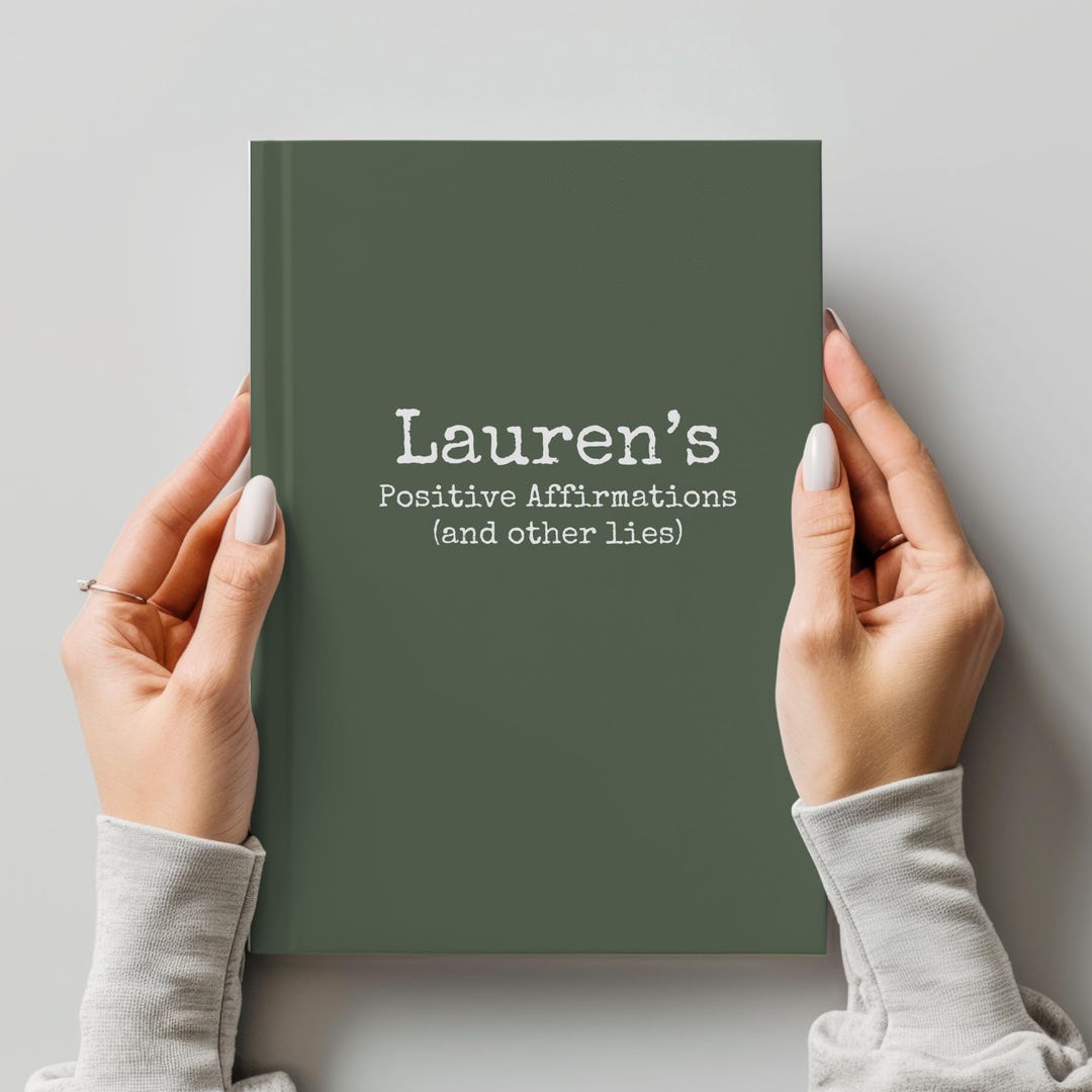 Funny Personalized Therapy Journal, Sarcastic Affirmations Notebook ...
