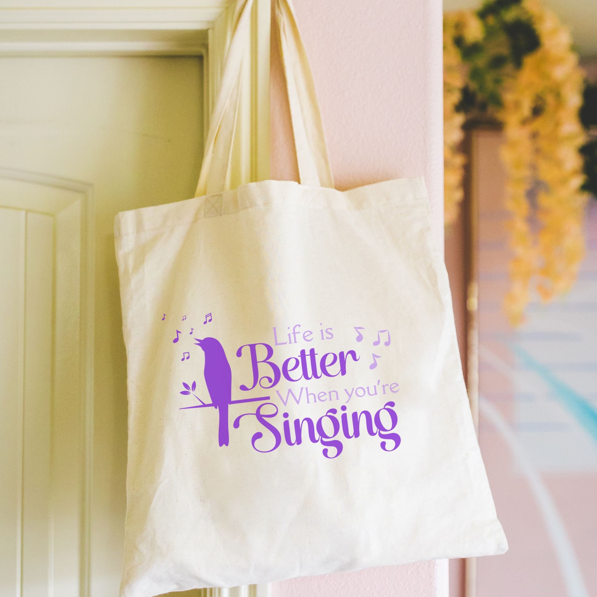 Personalized Music Tote Bag Gift for Singers, Choir Rehearsal Sheet ...