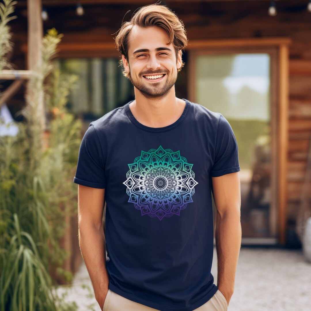 Gay Pride Shirt, Subtle MLM Pride Mandala Tshirt, LGBTQ Pride Month ...