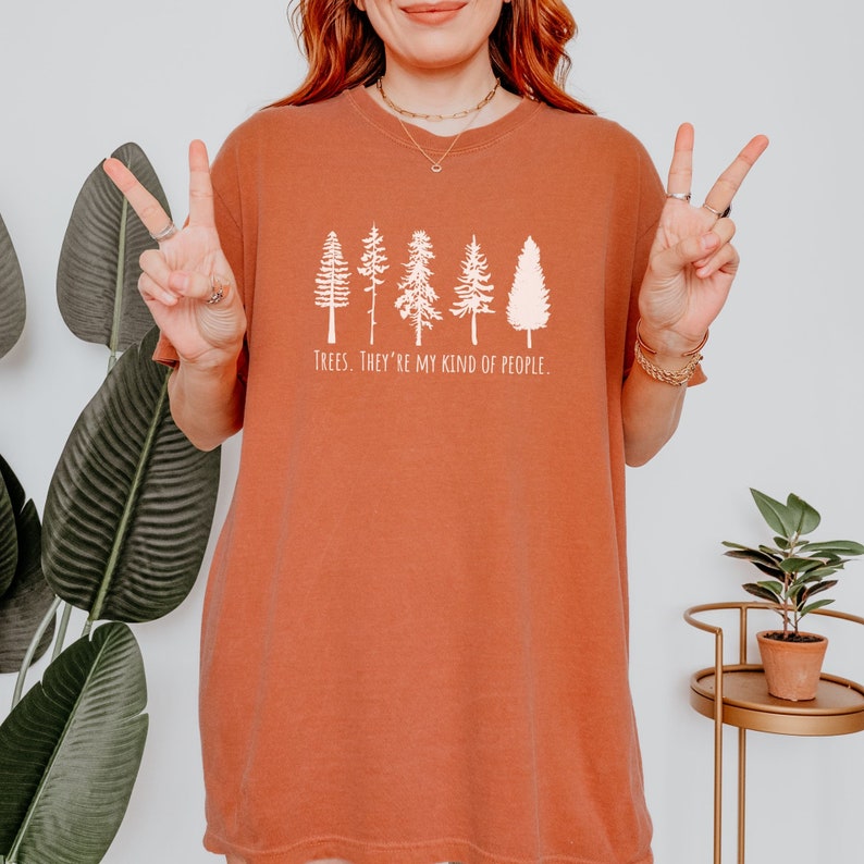 Forest Trees Nature Lover Tshirt, Granola Girl Tee, Funny Plant Lover ...