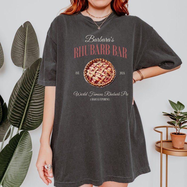 Barbara's Rhubarb Bar Shirt, Viral Tiktok Trend Tshirt, Rhubarb Pie ...