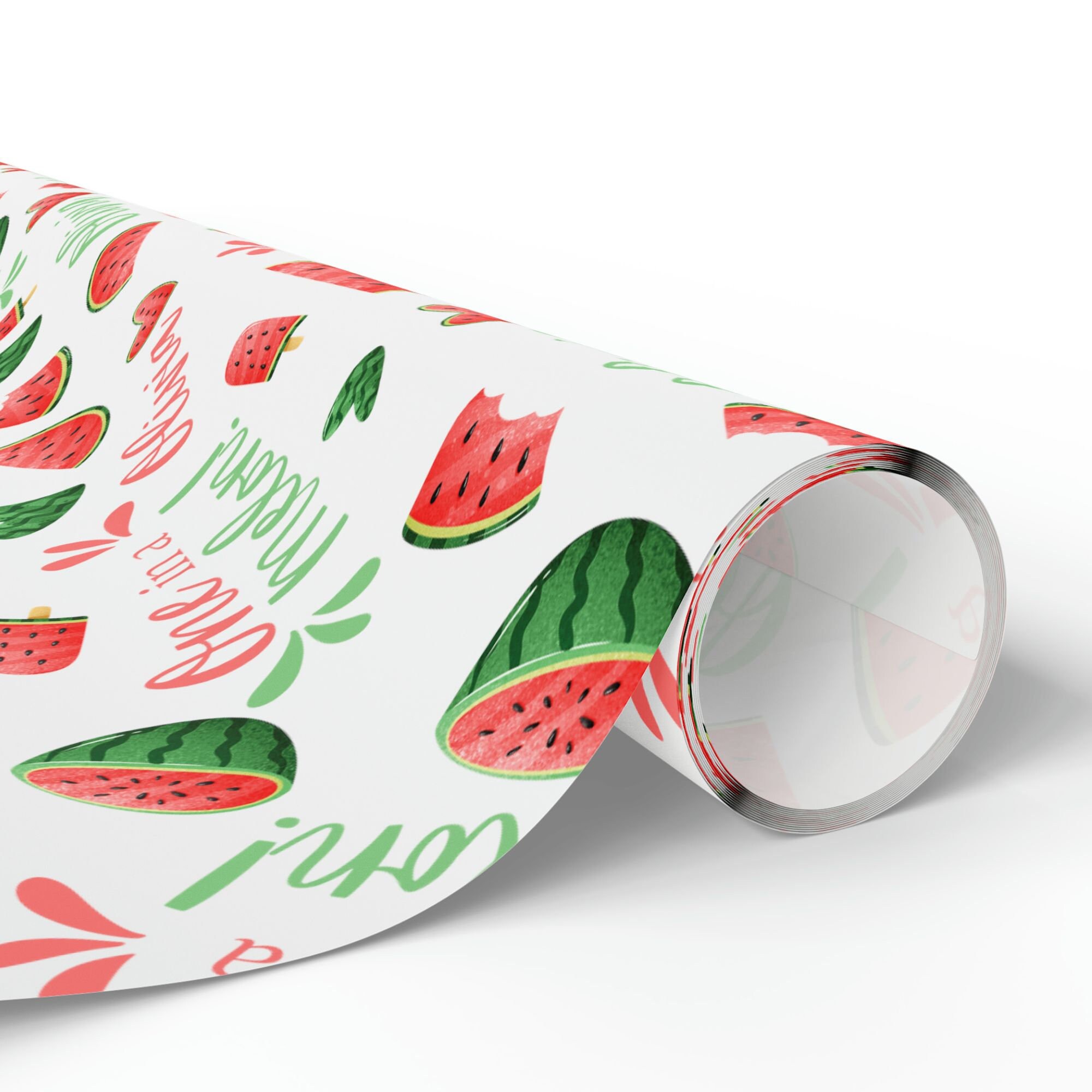 One in a Melon First Birthday Personalized Wrapping Paper, Custom Name ...
