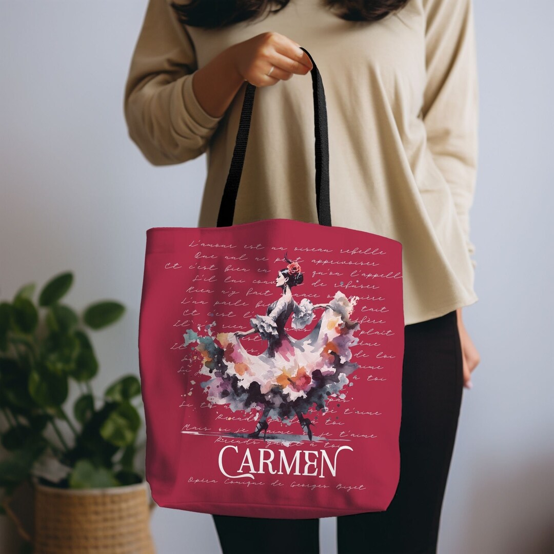 Carmen Opera Tote Bag, Opera Lover Gift, Opera Singer Rehearsal Bag ...