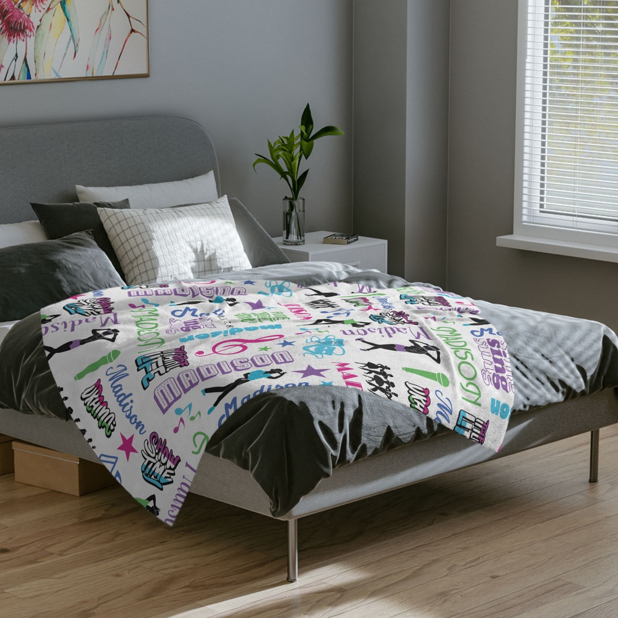 Personalized Musical Theatre Fleece Blanket, Custom Musical Theater ...